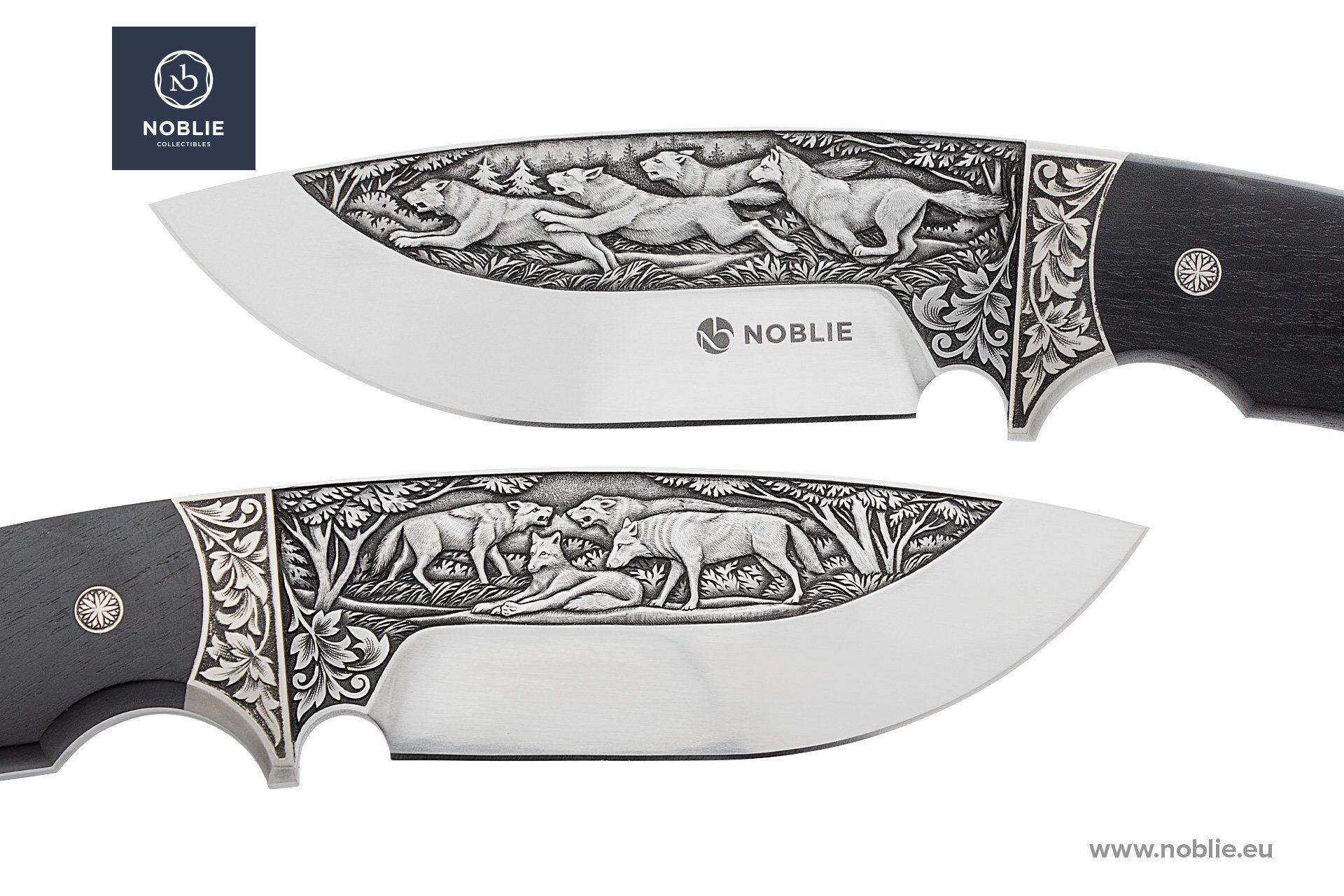 Hand-Engraved Knives – Bulino, Relief, Scroll, Gold Inlay | Noblie