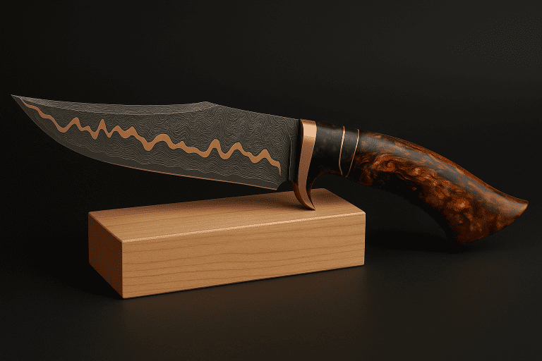 Copper Damascus Knife: Forging Cu-Mai Copper-Steel Blades